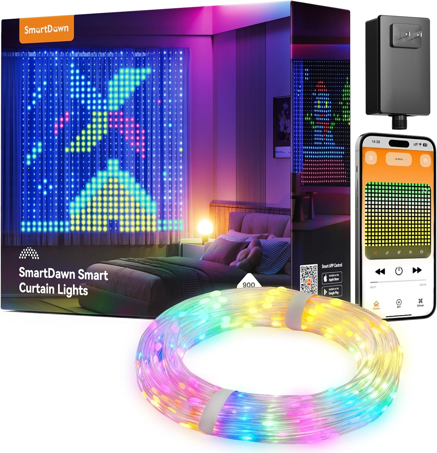 RGBIC Smart Curtain Lights (Multiple Sizes) - DIY Effects/GIF, App Con ...