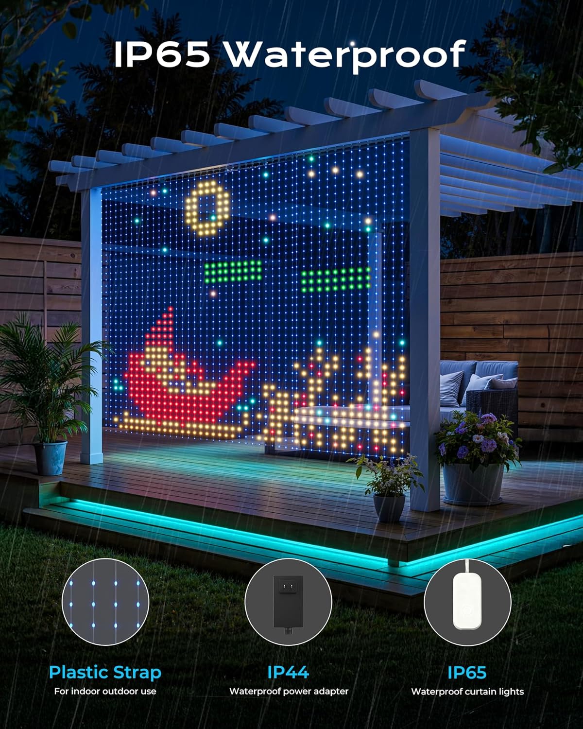 RGBIC Smart Curtain Lights (Multiple Sizes) - DIY Effects/GIF, App Con ...